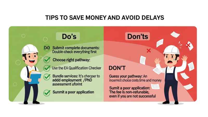 Engineers Australia Migration Skills Assessment Fees 2025–26